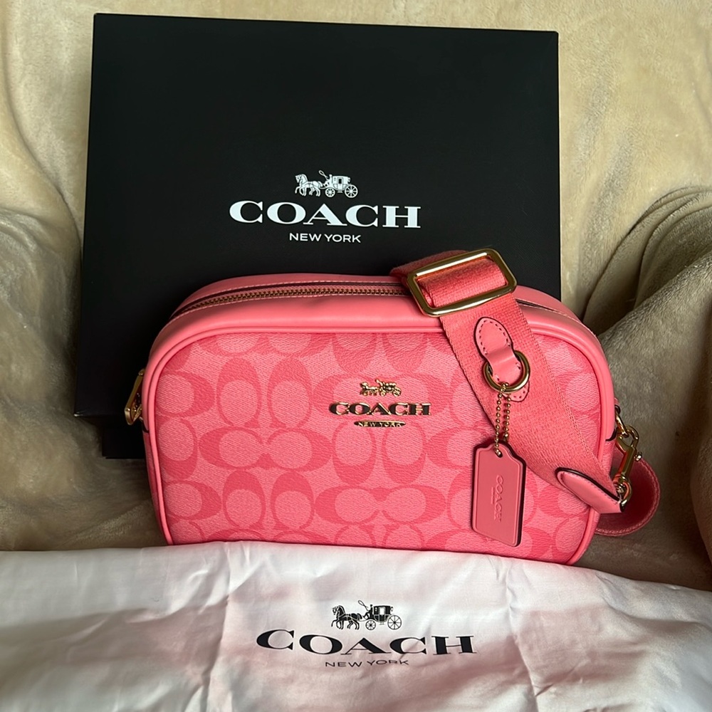 Coach Pink Jamie Camera Bag - Gem